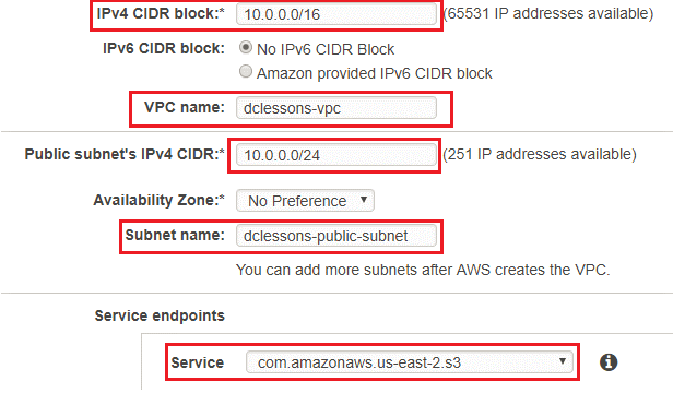LAB Configuring VPC - DCLessons