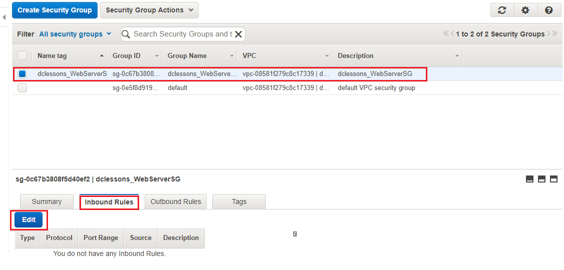 LAB Configuring VPC - DCLessons