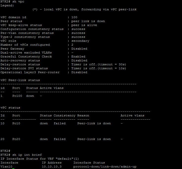 LAB: VPC Consistency Check and failover Scenarios - DCLessons