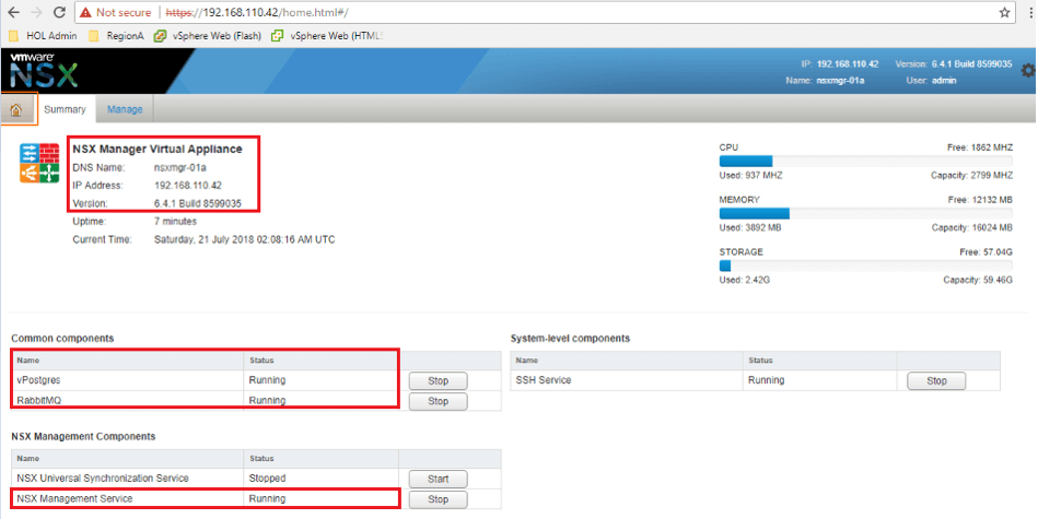 LAB NSX Manager Installation - DCLessons