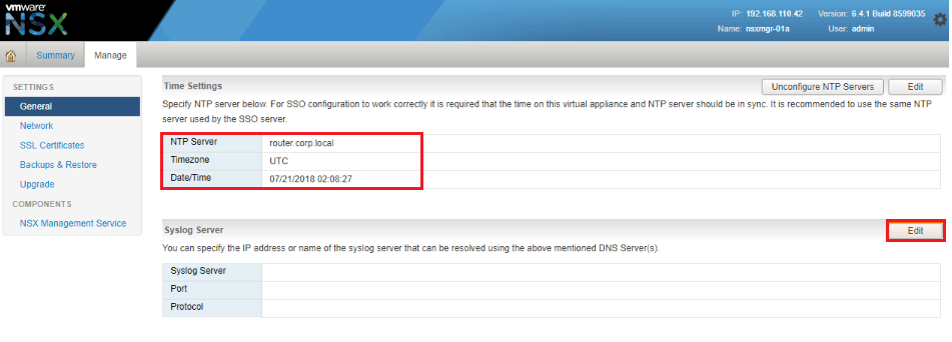 LAB NSX Manager Installation - DCLessons