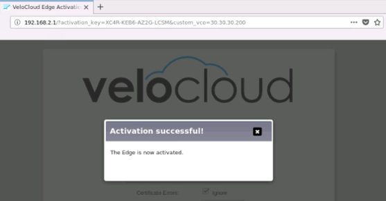 VeloCloud Branch Activation - DCLessons