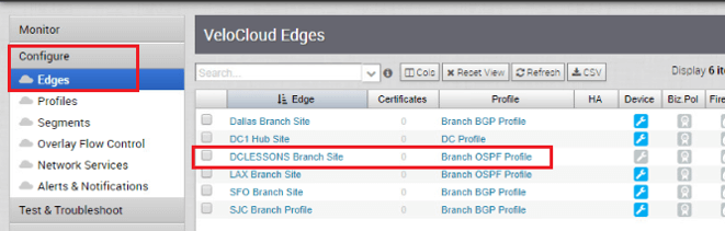 VeloCloud Branch Activation - DCLessons